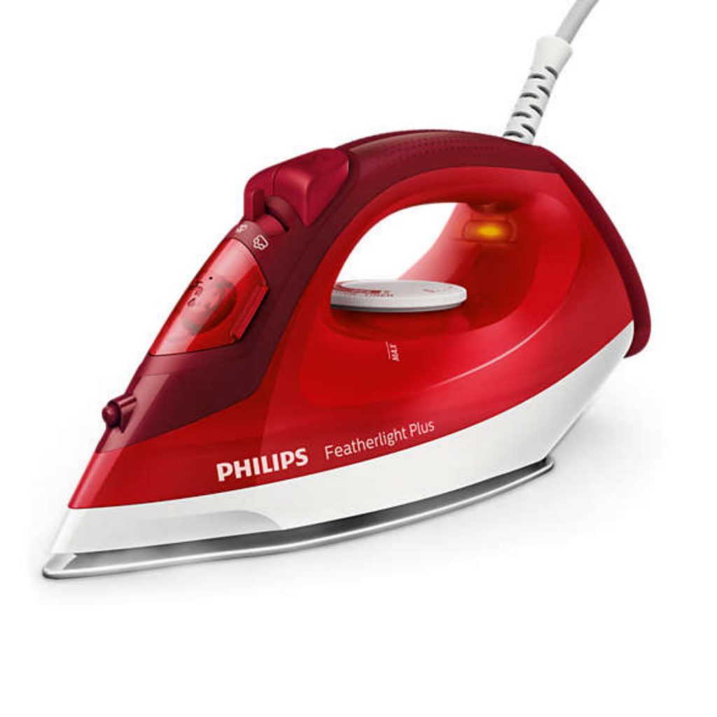 GC1424/45 (Red) – Philips Steam Iron Featherlight Plus – Saletronik